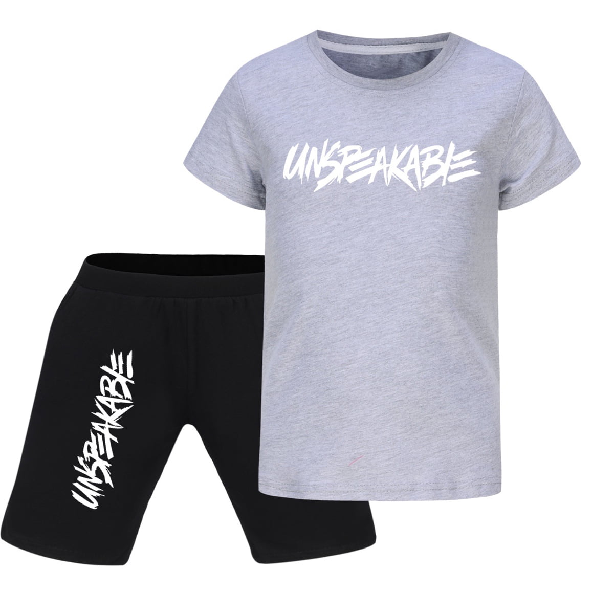 Boys Girls Unspeakables Anime Cartoon Letter Graphics Printed T-Shirts ...
