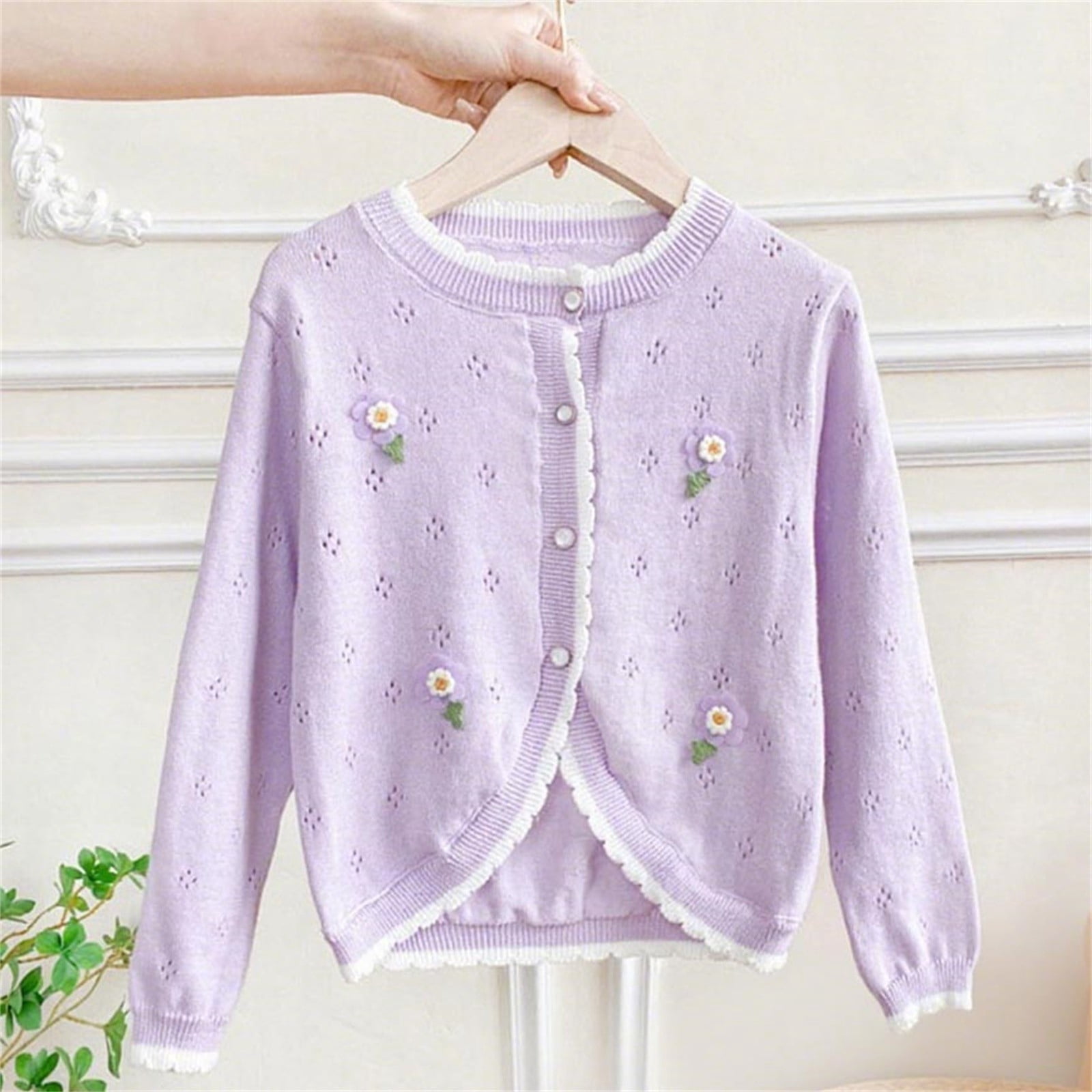 Boys Girls V-Neck School Cardigans Long Sleeve Button-up Knitwear for ...