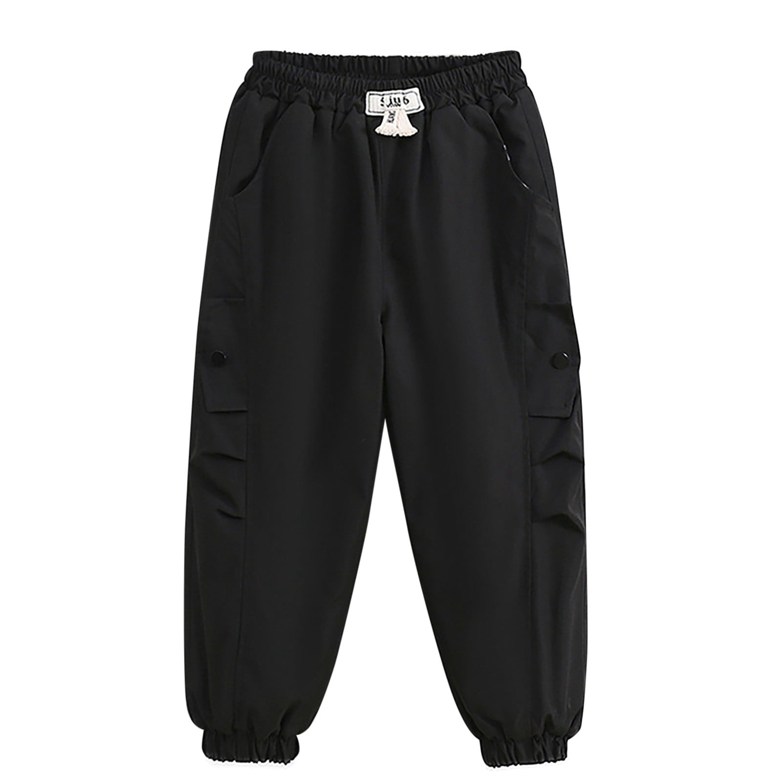 Boys Girls Waterproof Rain Pants Casual Lightweight Loose Cotton ...
