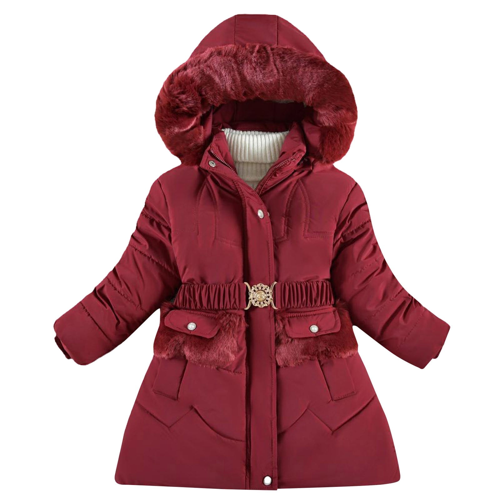 Boys Girls Winter Coats Girls Warm Hooded Jacket Clothes Casual Puffer Windproof Snowsuit ...