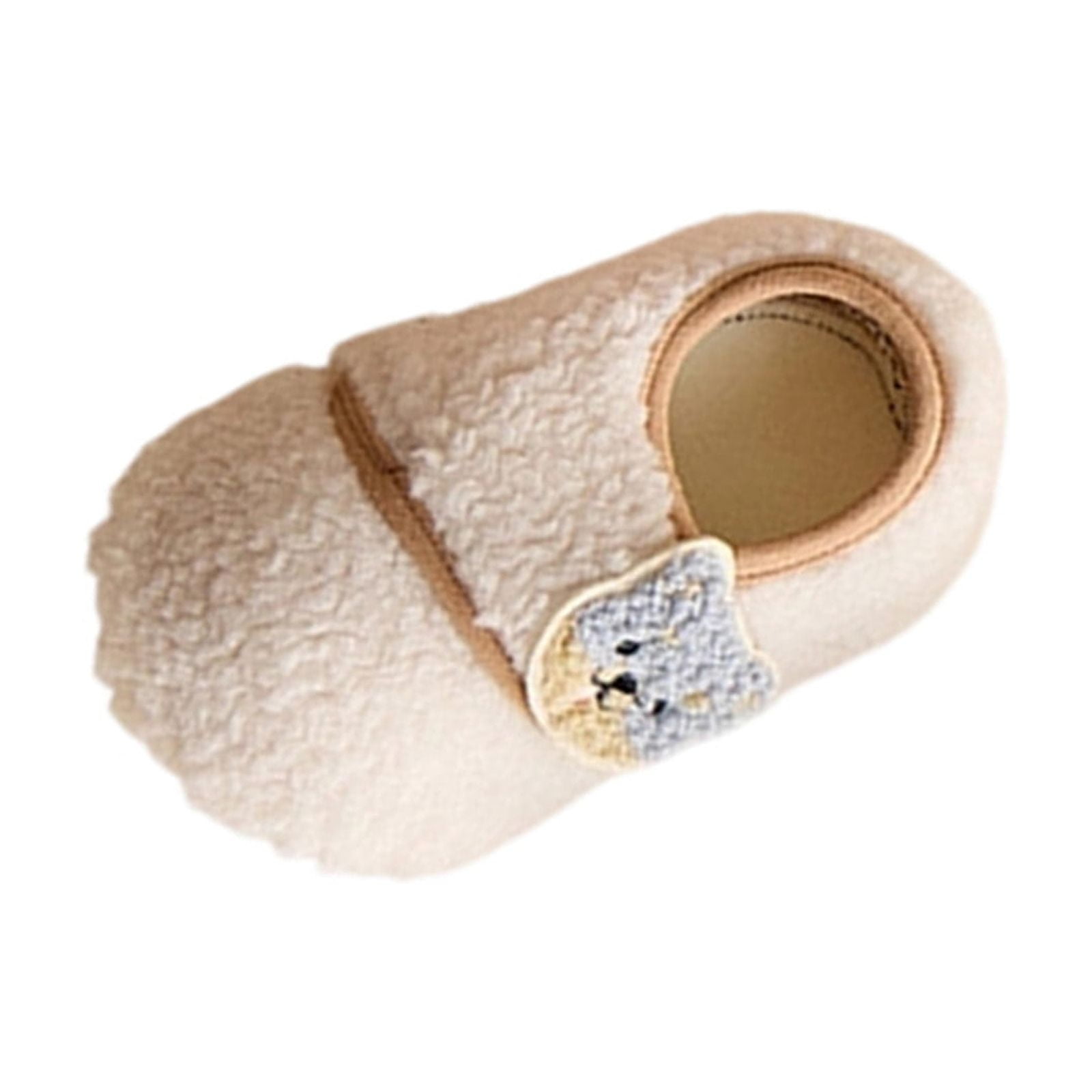 Boys Girls Winter Fleece First Walking Shoes Fleece Warm Soft-Soled Non ...