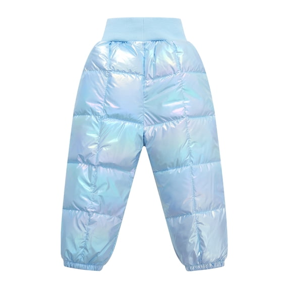 Boys Girls Winter Lightweight Down Pants Windproof Warm Snow Pant ...