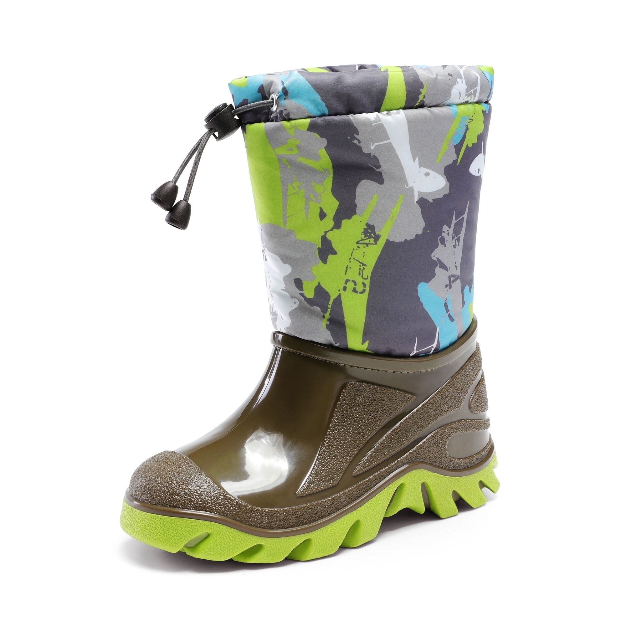 Dream Pairs Boys Girls Waterproof Slip Resistant Snow Boots Mid-Calf ...
