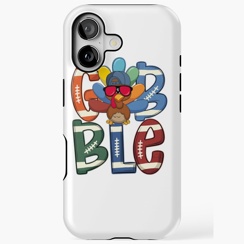 Boys Gobble Turkey In Hat Ready For Thanksgiving Case for iPhone 11-17 ...