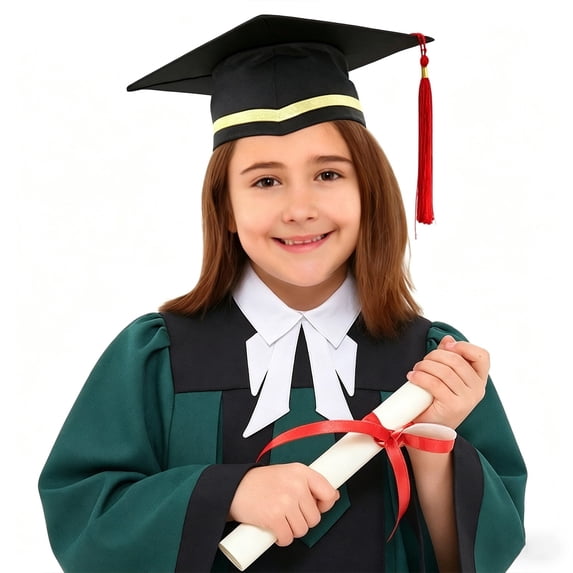 Boys Graduation Gown and Cap Set Formal Academic Robe for Middle and ...