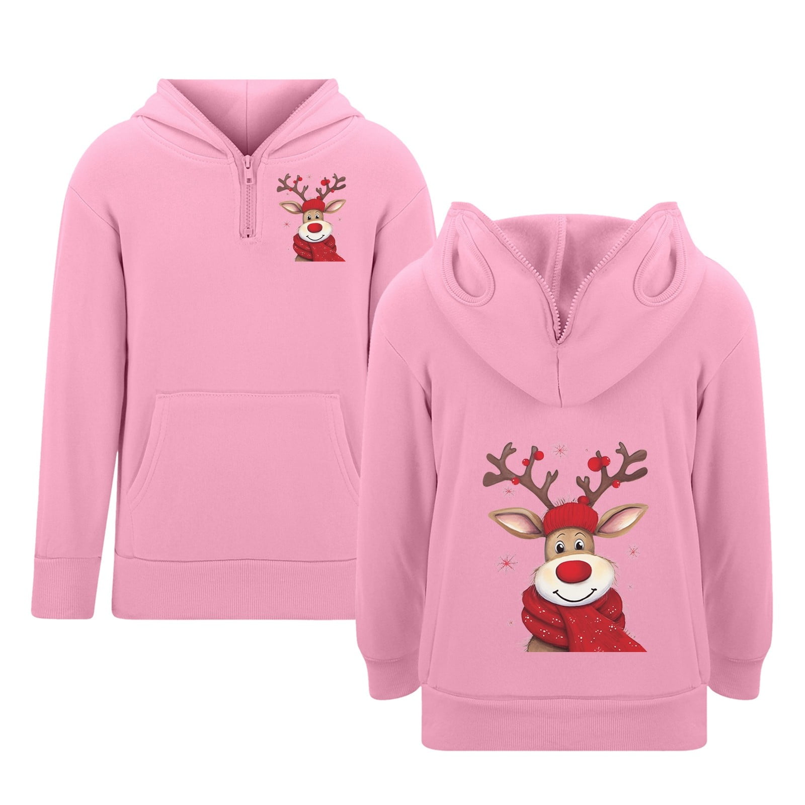 Boys Graphic Print Hooded Pullover Sweatshirt With Zipper Eyelets And Front Pocket For Kids ...