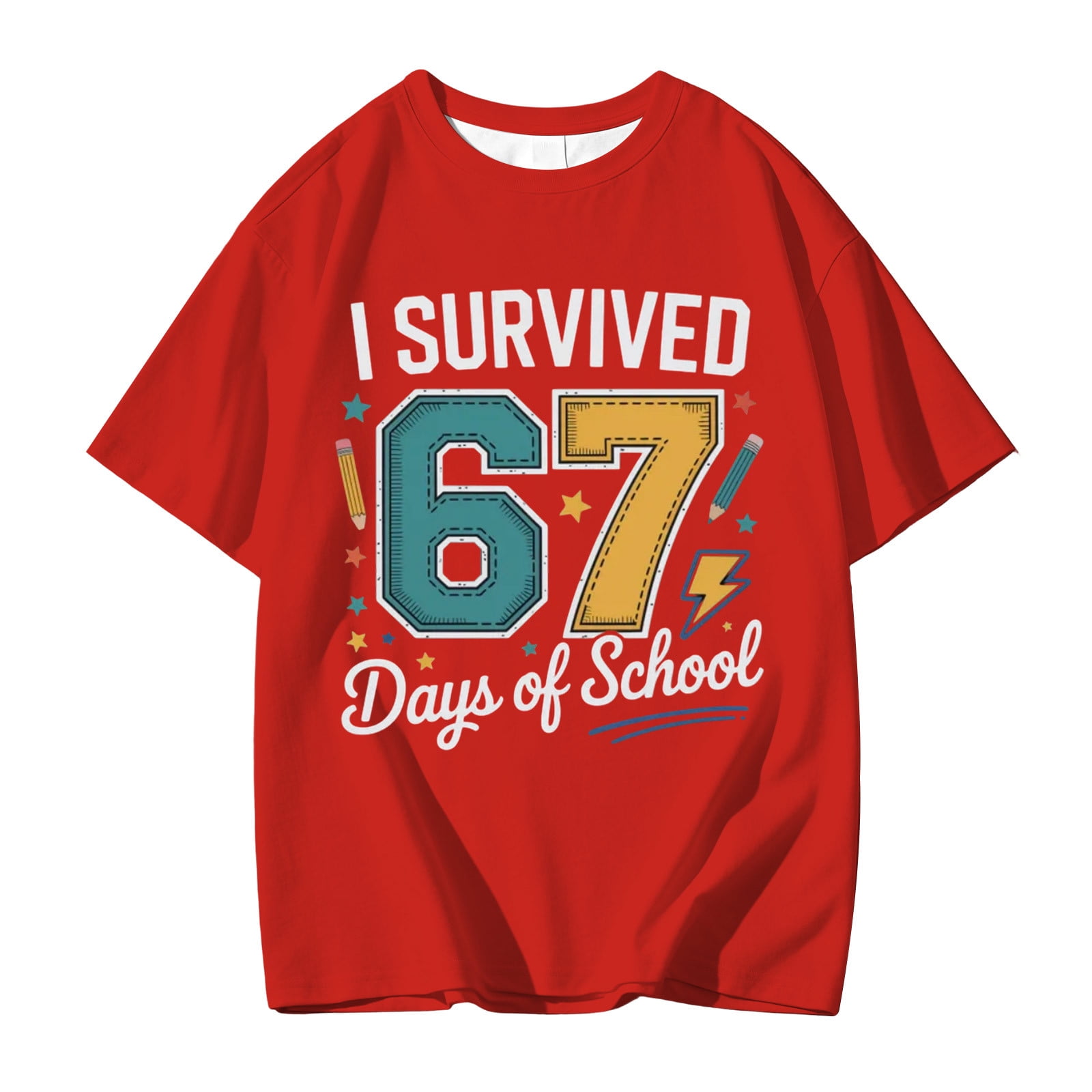 Boys Graphic Print Short Sleeve T Shirt Kids Cool Casual Tee Shirt ...