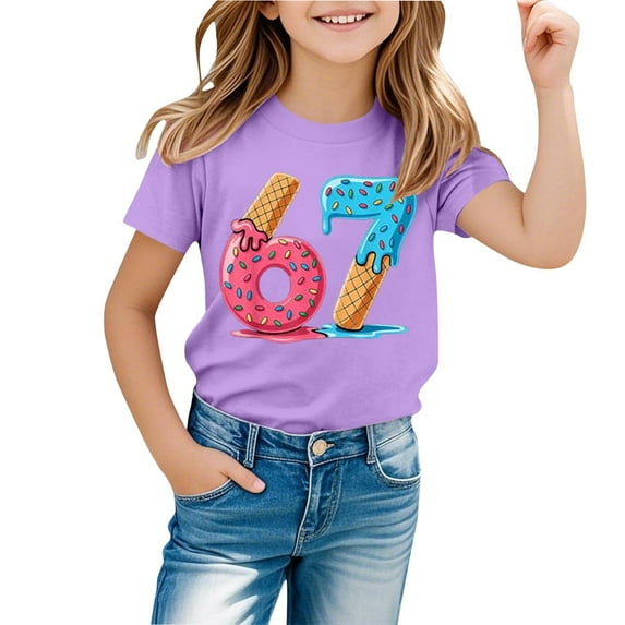 Boys Graphic T Shirt With Melting Ice Print Full Sleeve Casual Top Kids ...