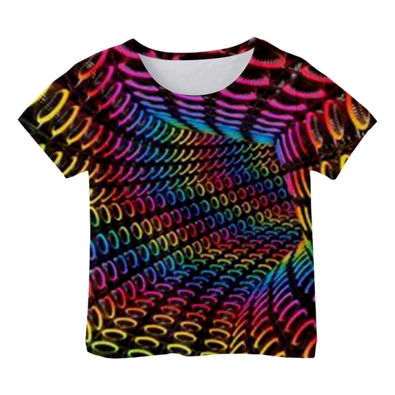 Boys Graphic Tees Fashion Cool 3D Print Funny Youth Tops Casual ...