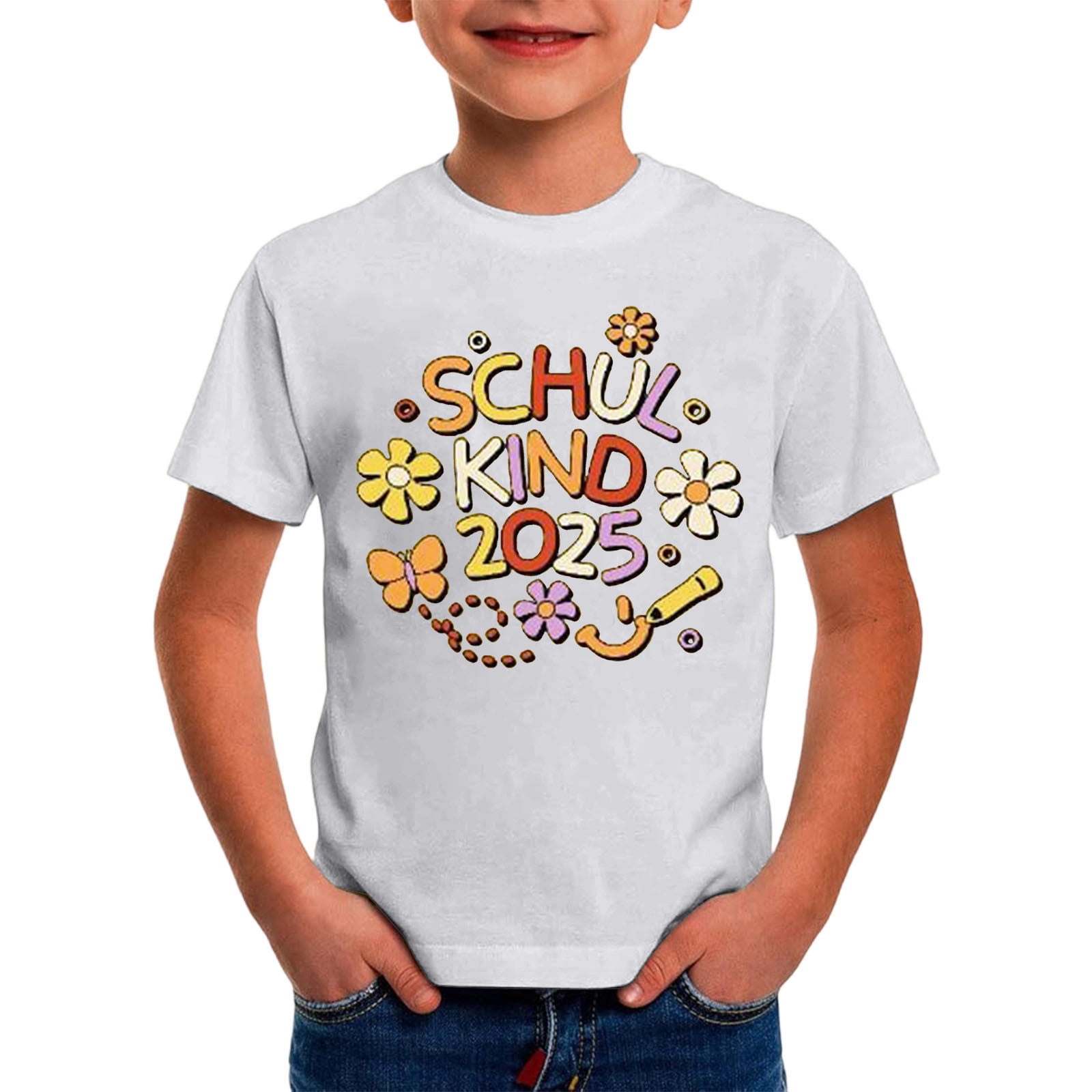 Boys Graphic Tees Kindergarten Letter Print First Day School Nursery ...