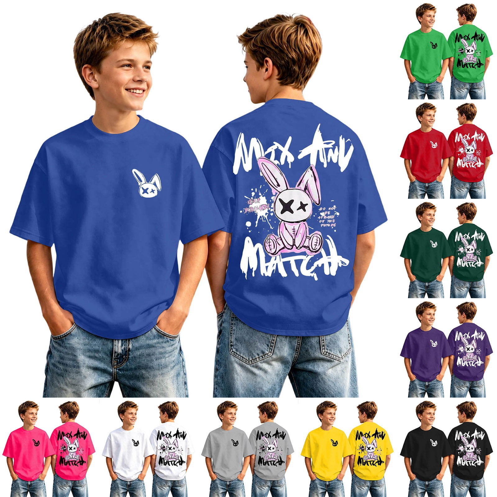 Boys Graphic Tees Under $10 Short Sleeve Shirts Casual Back to School ...