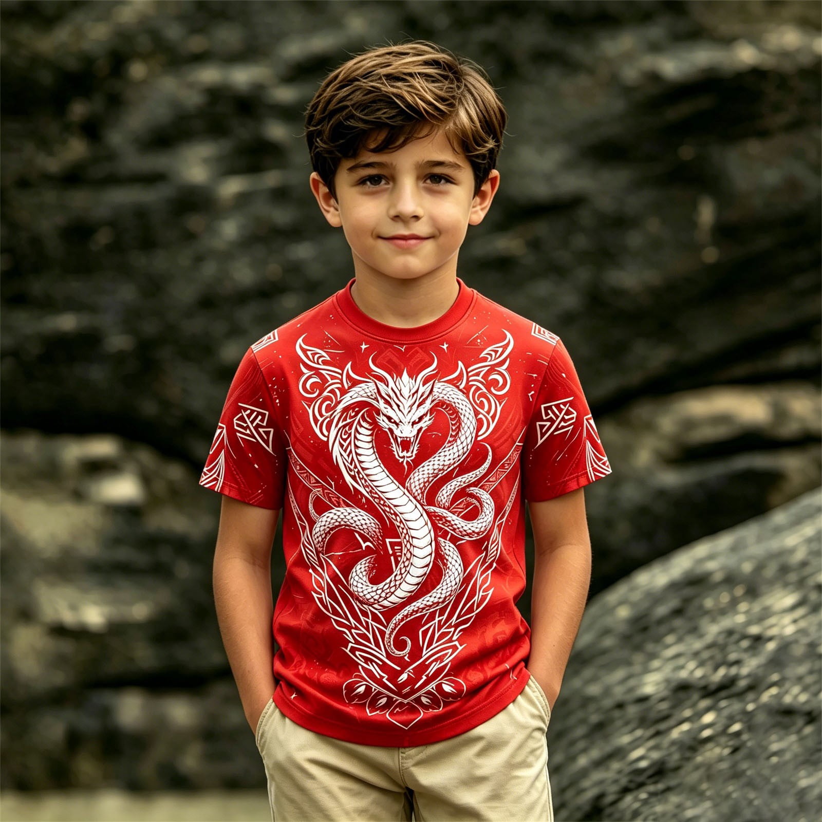 Boys Graphic Tees With Prints Comfortable Casual Shirts For Children ...