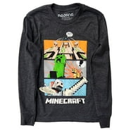 Minecraft Boys Creeper Crew LS Tee - 2-Pack, Sizes 4-18 - Walmart.com