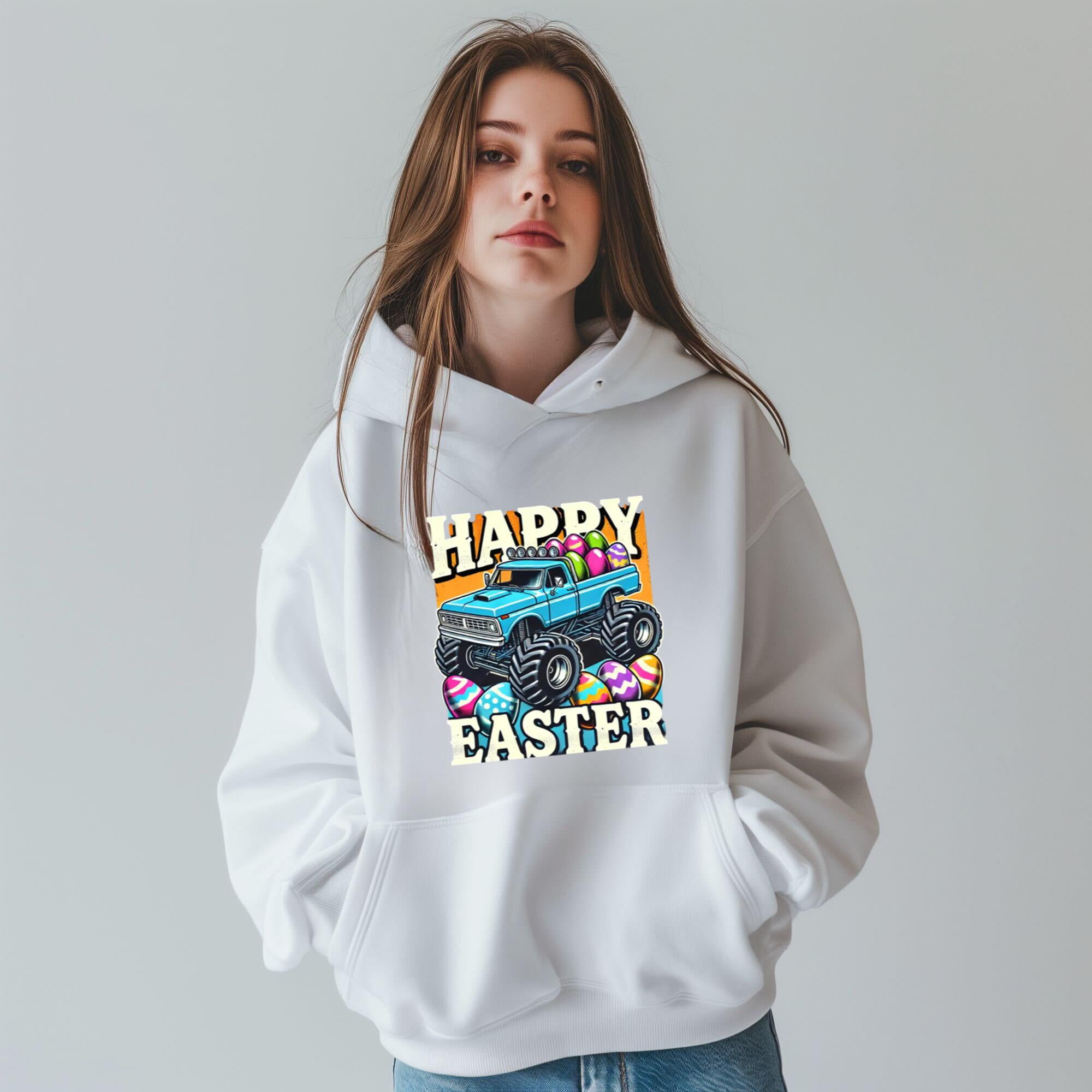 Boys Happy Easter Monster Truck Hoodie, Easter Gift Tee, for men ...