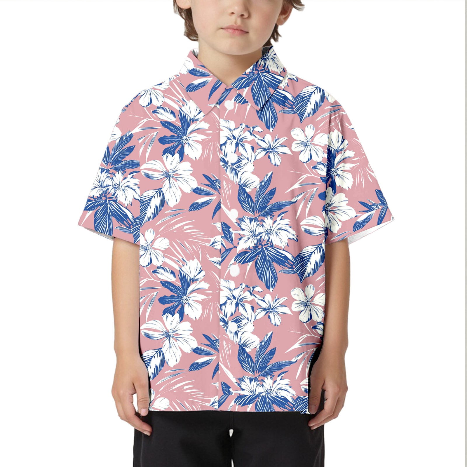 Boys Hawaiian Shirt Boys Short Sleeve Button Down Shirt Boys Summer ...