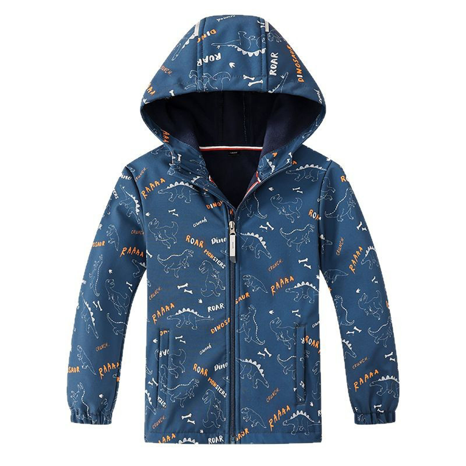 Boys Hooded Coats Soft Outdoor Adventure Windproof Warm Autumn Winter ...
