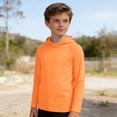 Boys Hooded Long Sleeve Rash Guard Swim Shirt, Youth Kids UPF 50 ...