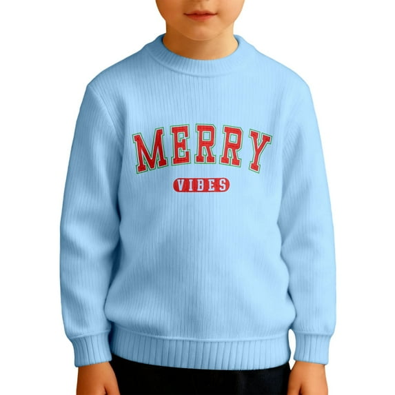 Boys Hoodie Merry Boys Long Sleeve Crewneck Sweatshirt Fleece Lined ...