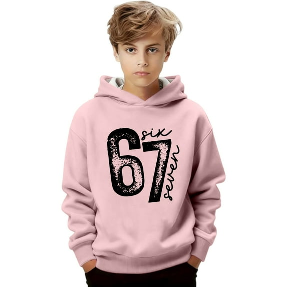 Boys Hoodie Sweatshirt Casual Pullover Featuring Graphic Print Long ...