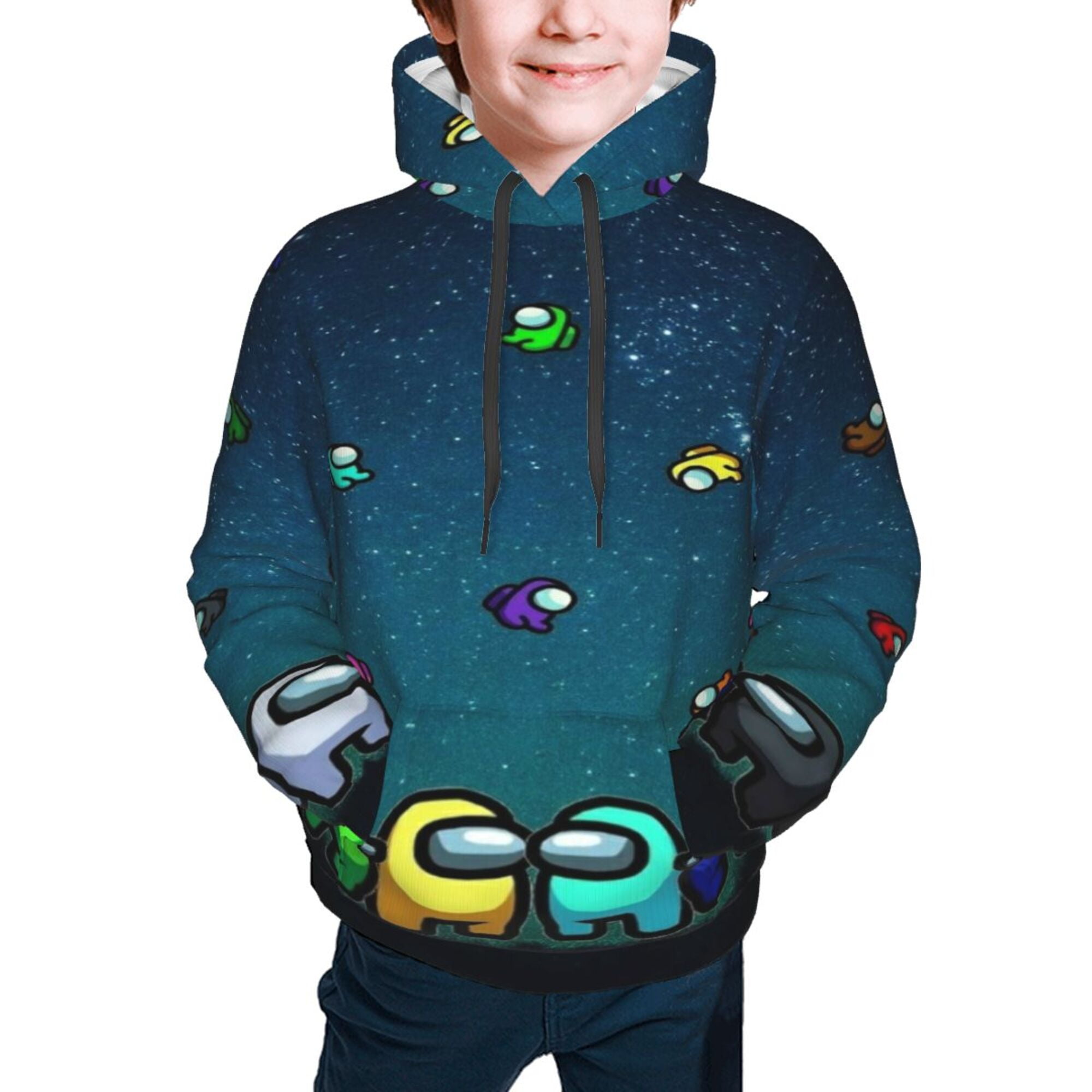 Boys Hoodies,Among Us Kids Hooded Sweatshirt with Pocket,Long Sleeve ...
