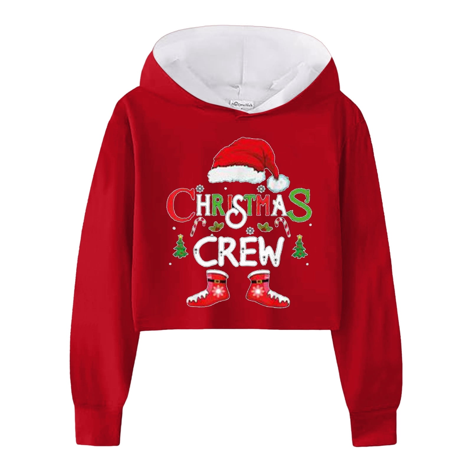 Boys Hoodies Christmas Kids Casual Loose Active Full Sleeves Hooded ...
