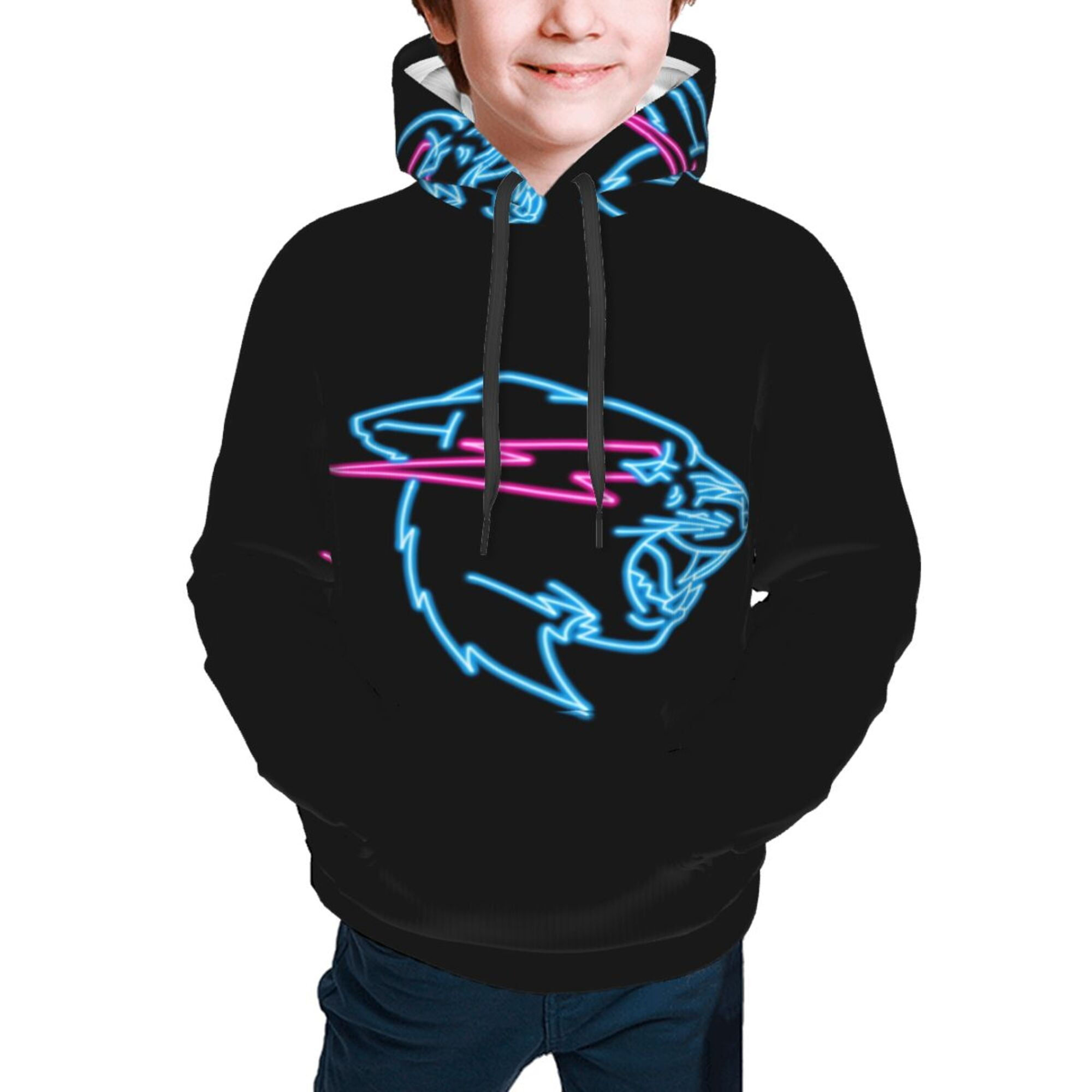 Boys Hoodies,Fluorescence Mr Beast Hooded Sweatshirts for Kids ...