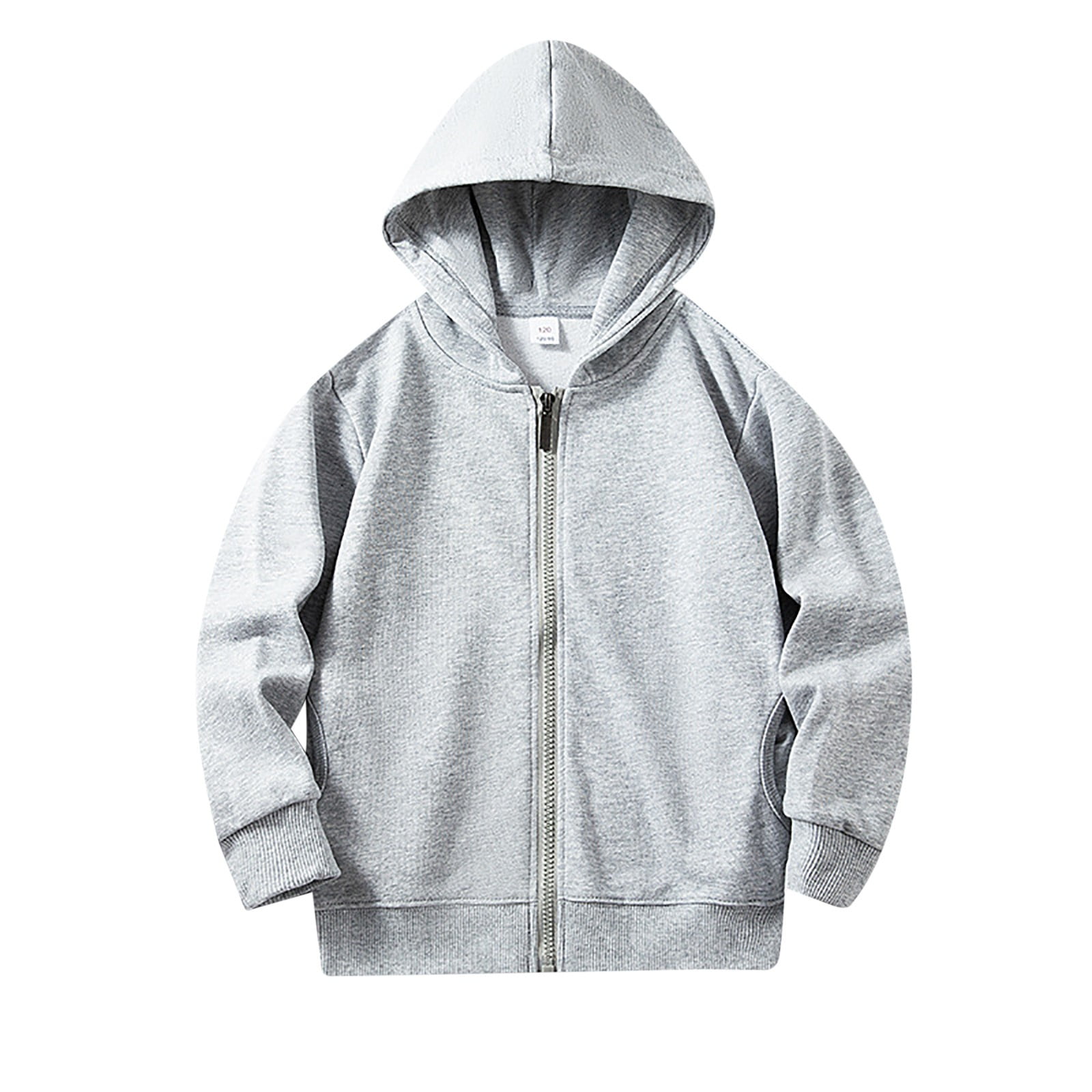 Boys Hoody Jacket Zip Hooded Sweatshirt with Pockets Outerwear Coats Kids Toddlers Casual Fall ...