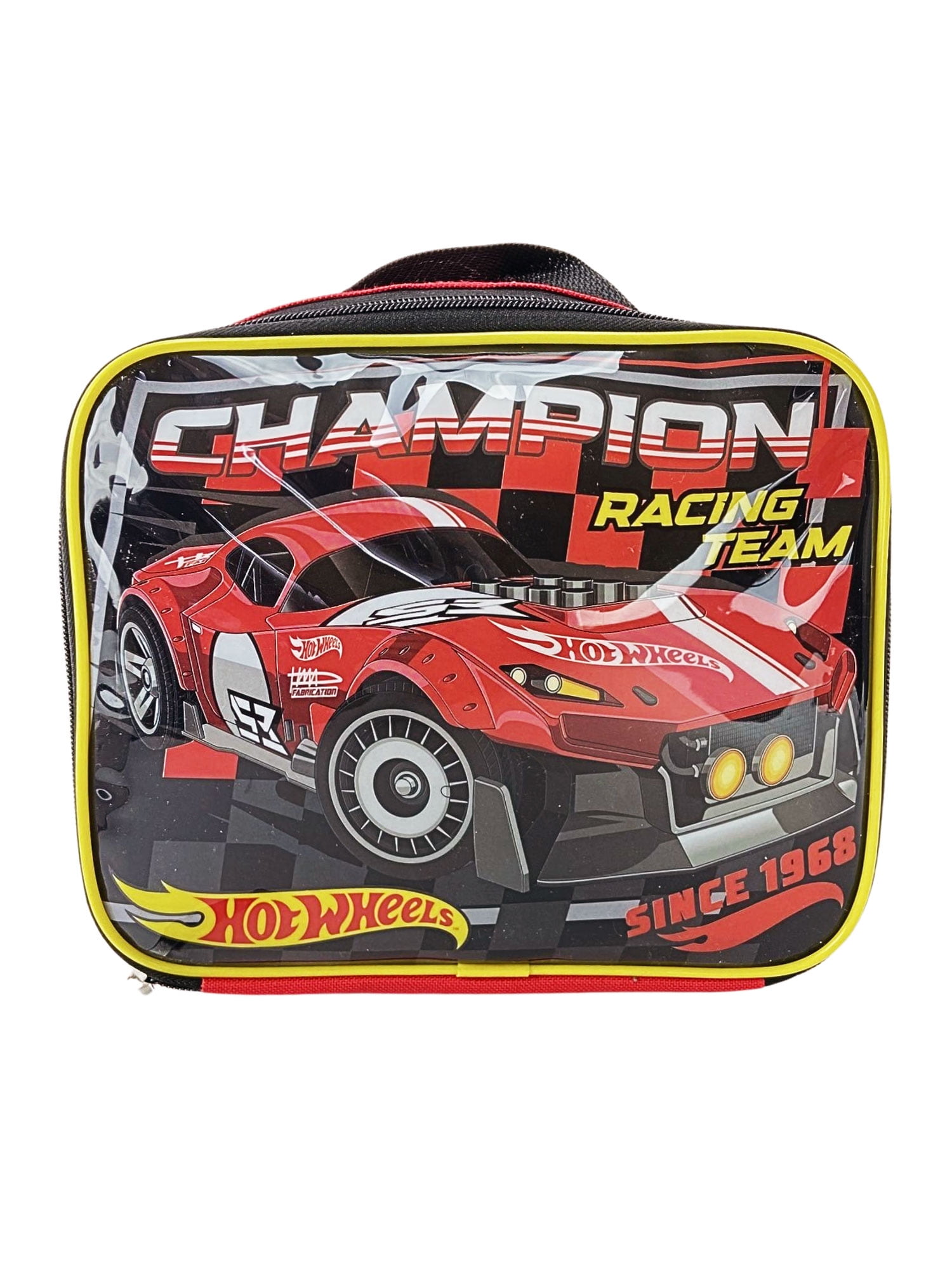 Hot Wheels Lunch Bag Insulated Champion Racing Team Reusable Red Black ...