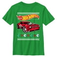 Boys Hot Wheels Ugly Sweater Car Logo T Shirt - Walmart.com