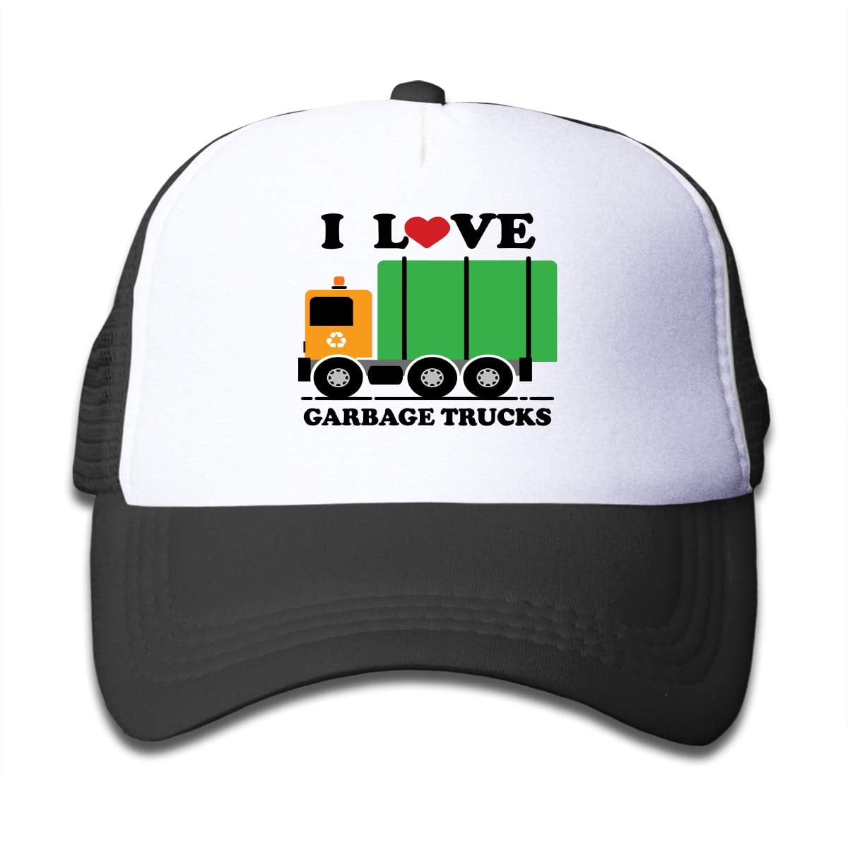 Boys' I Love Garbage Trucks Hat Trash Trucker Mesh Cap Birthday Gift ...