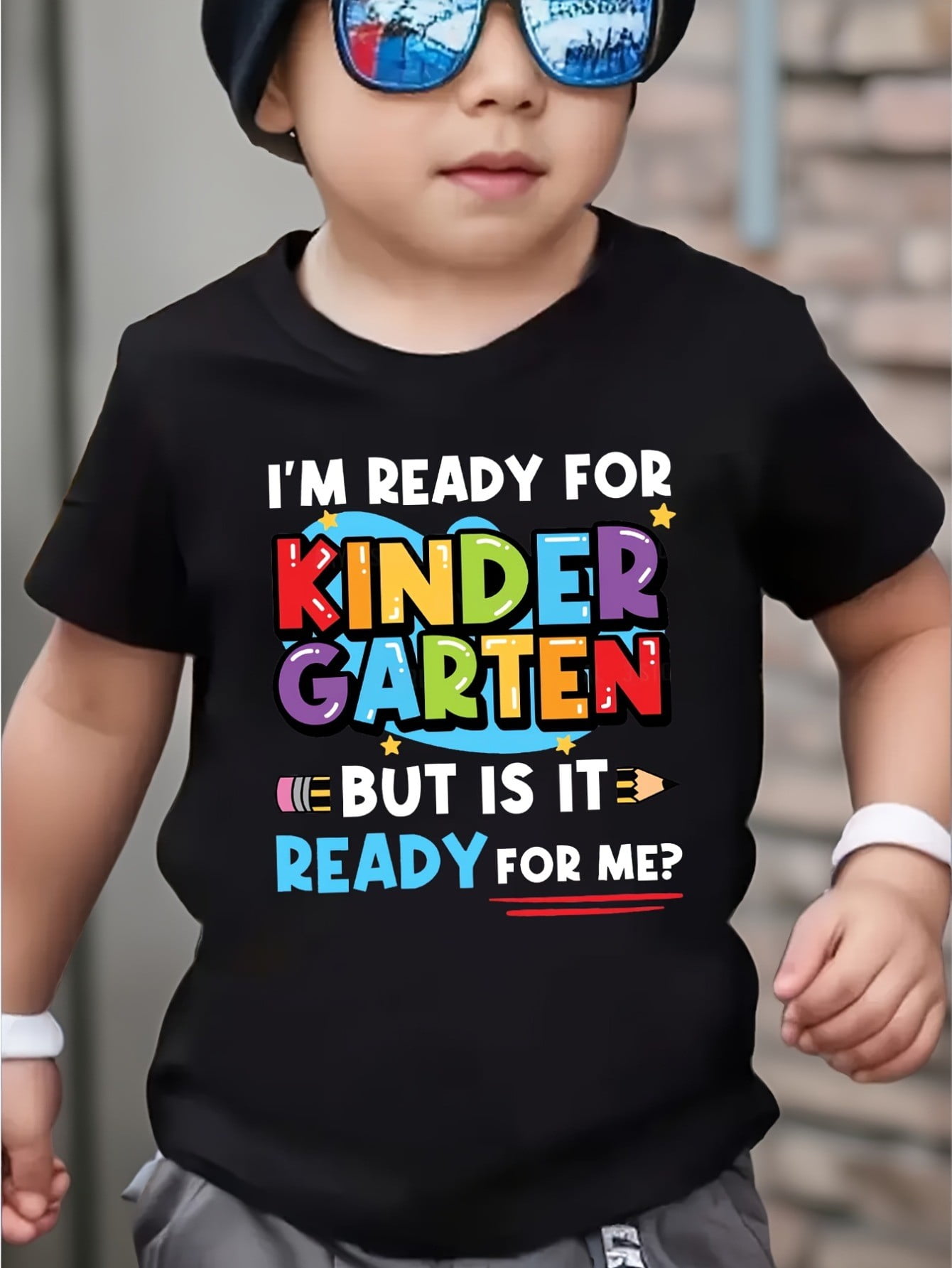 Boys' "I'm Ready for Kindergarten But Is It Ready for Me?" Graphic T ...