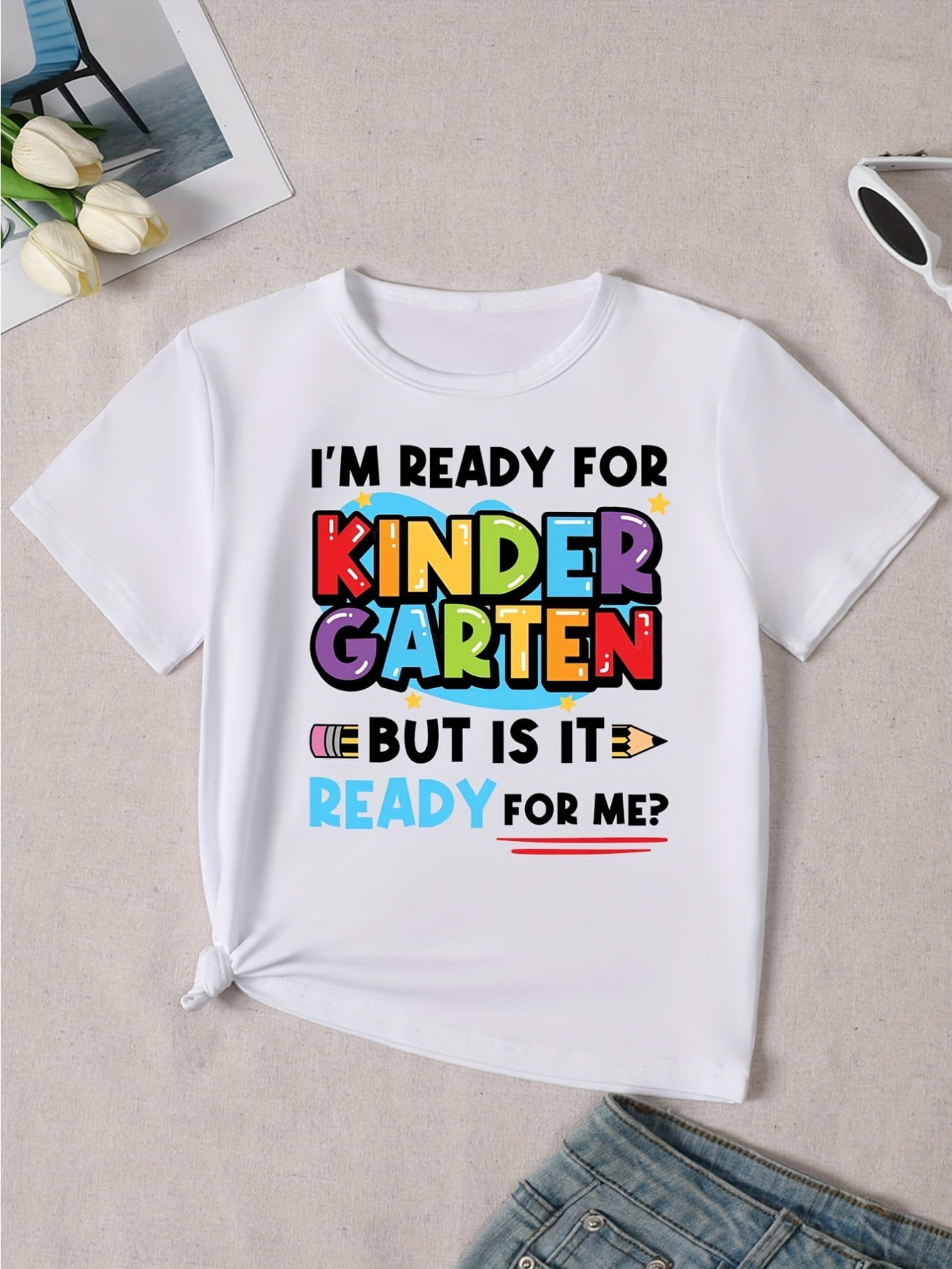 Boys' "I'm Ready for Kindergarten But Is It Ready for Me?" Graphic T ...