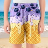 Boys Ice Print Short Sleeve Top Playful Summer Tee For Kids With ...