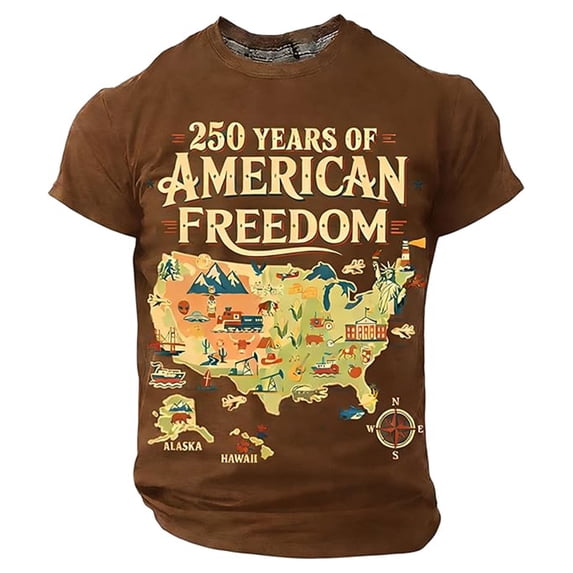 Boys Independence Day Graphic Tee Patriotic Print Design Casual Party ...