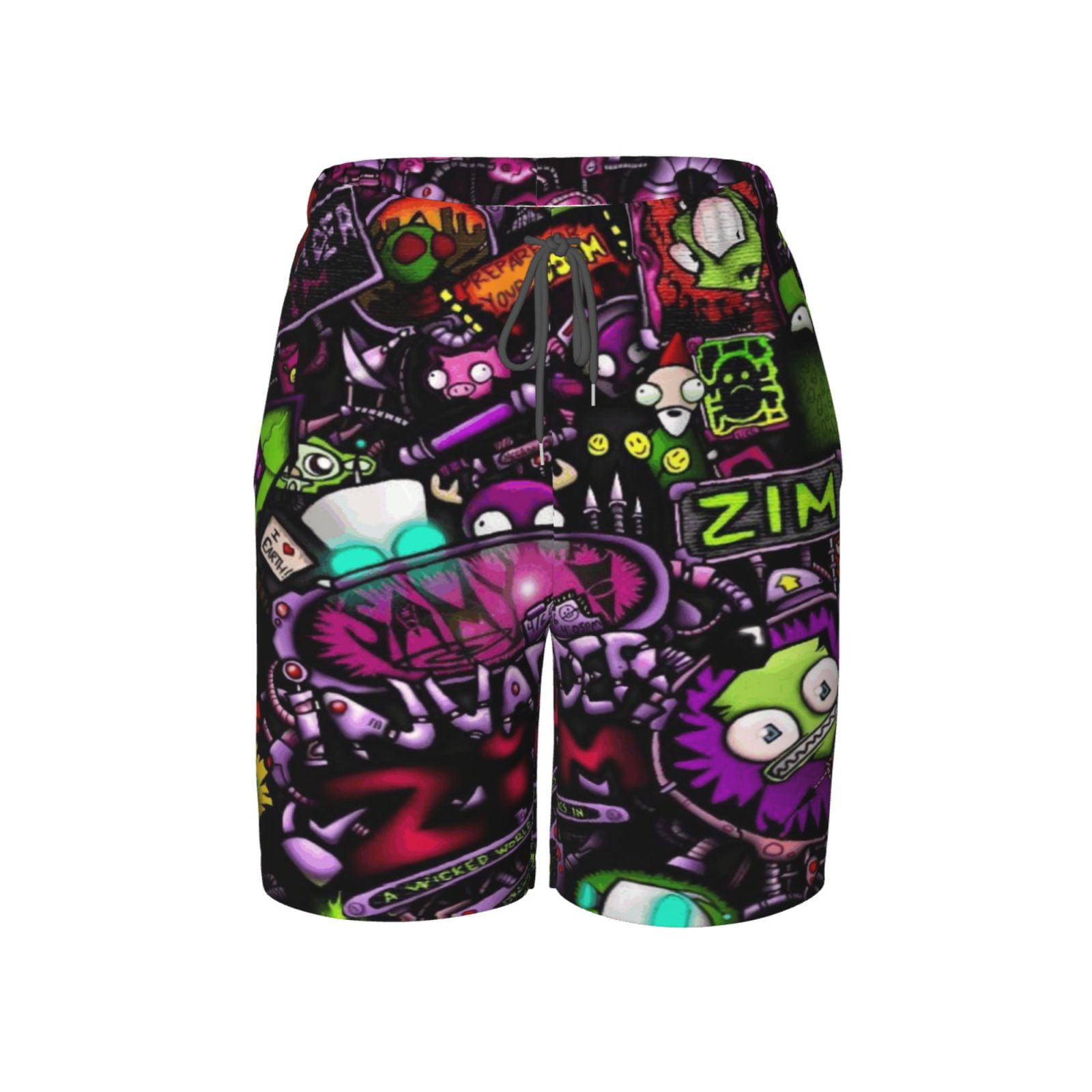 Boys Inva-Der Monster Z1m Gir Swim Trunks With Mesh Liner Kids Cartoon ...