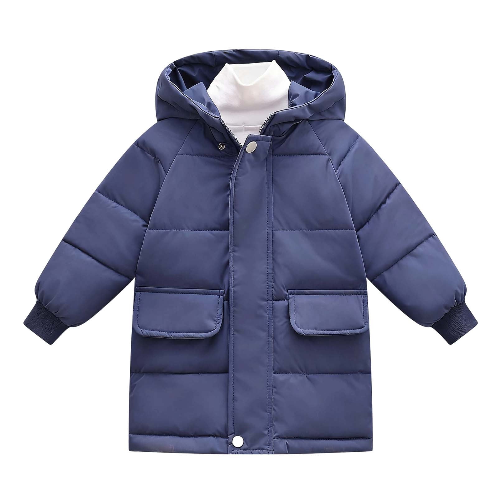 Boys Jacket,Down Jacket Girls Long for Kids Insulated Hooded Down ...