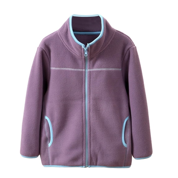 Boys Jacket For Autumn And Winter Warm Stand Collar Zipper Pockets ...