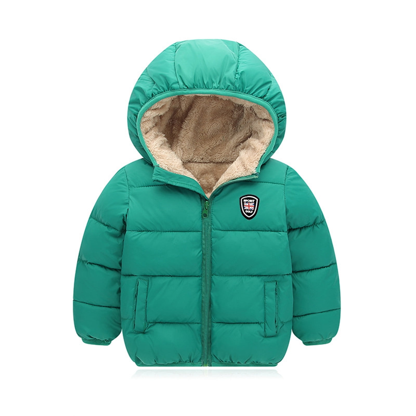 Boys Jacket Size 8 Baby Girl Boy Winter Warm Thick Hooded Coats Toddler ...