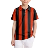 Boys Jersey Polo Shirt Short Sleeve Performance Print Shirts for Boys ...