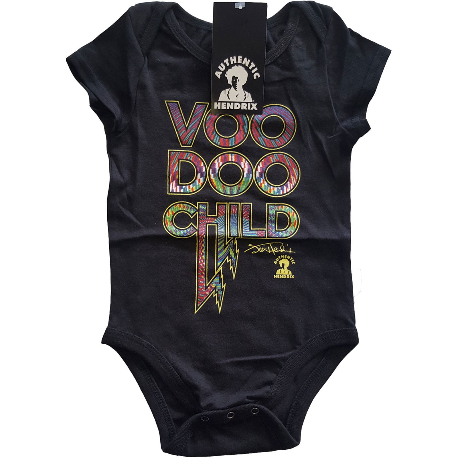 Boys Jimi Hendrix Voodoo Child Bodysuit 16-24 MONTHS Black - Walmart.com