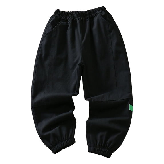 Boys Joggers with Pockets High Waisted Kid Athletic Pants for Sport ...