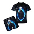 Boys Jujutsu Anime Kaisen Rash Guard Set 2 Piece Swimsuits Short Sleeve ...