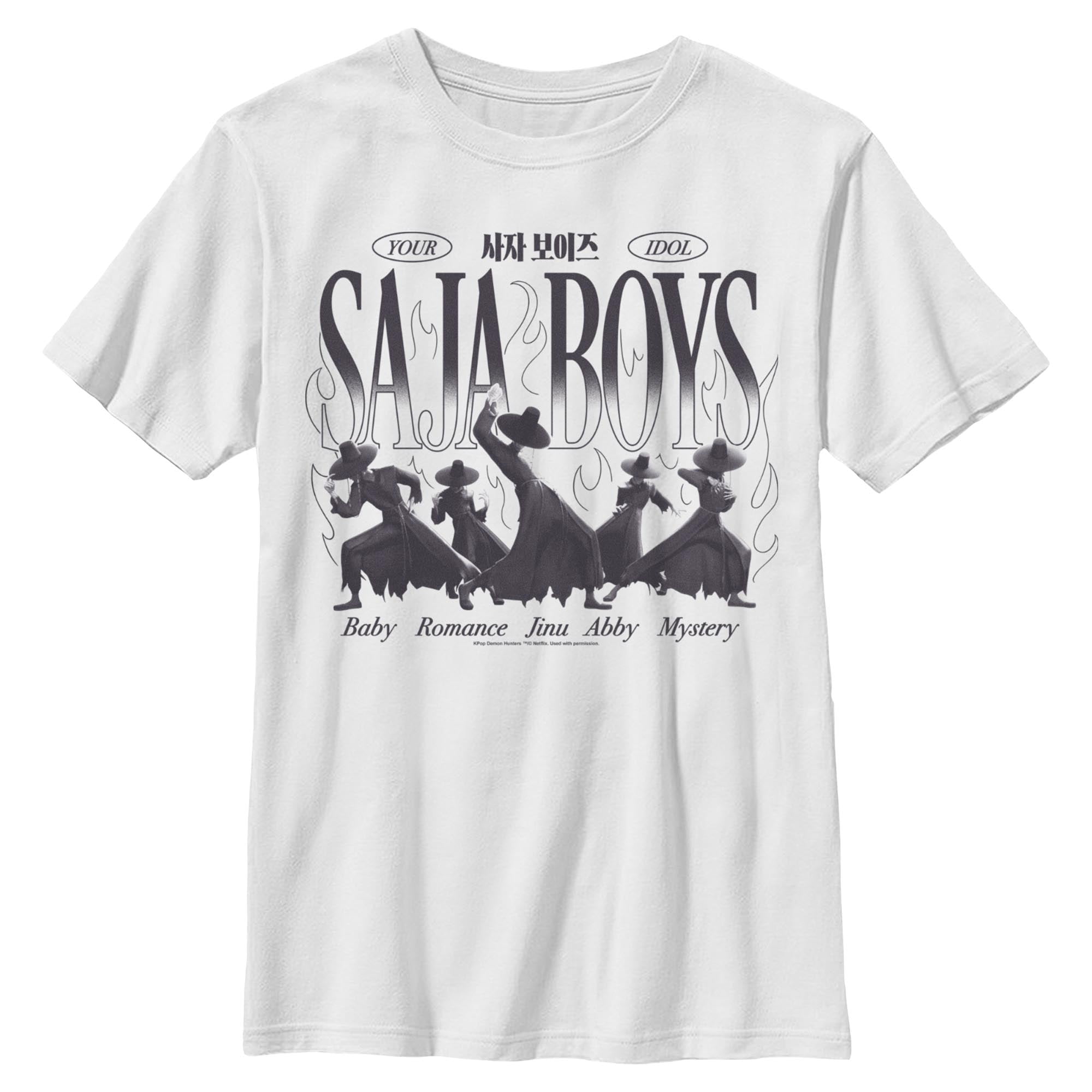 Boys KPop Demon Hunters Your Saja Boys Idols T Shirt - Walmart.com