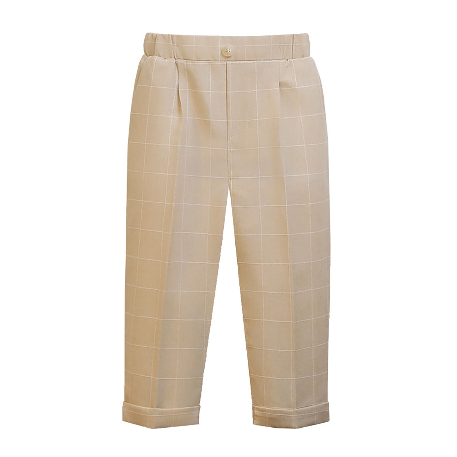 Boys Khaki Uniform Pants School Uniform Pants Solid Suit Pants School ...