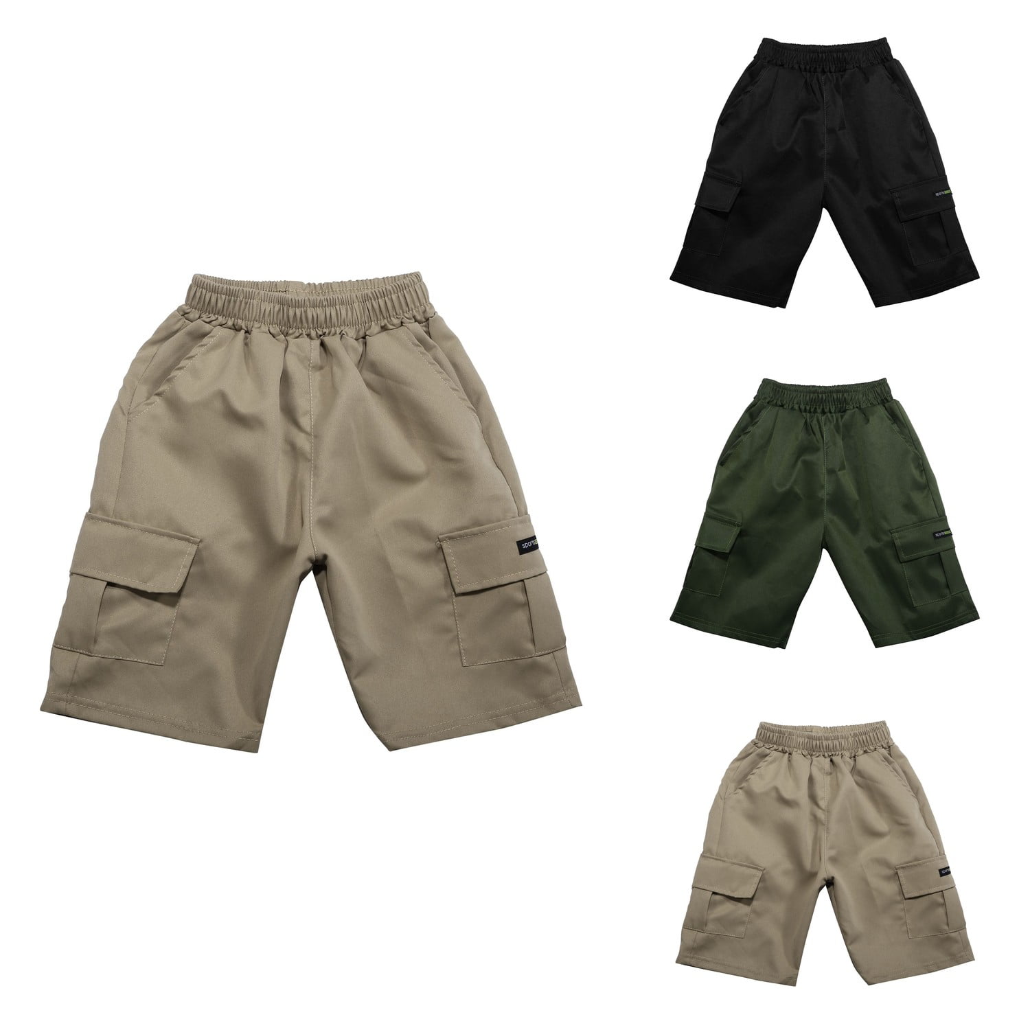 Boys Kids Cargo Shorts Youth Boy's Casual Stretch Shorts Outdoor Cargo ...