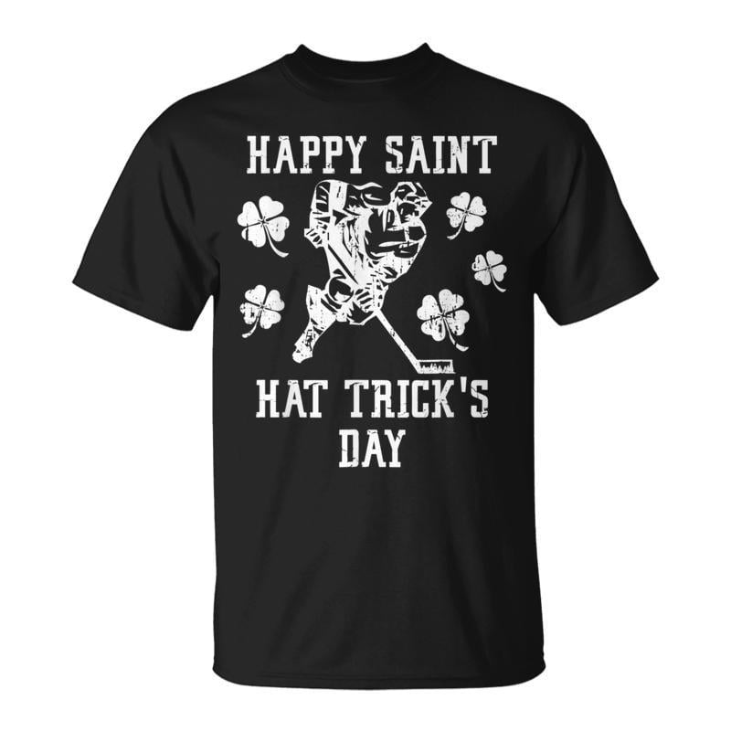 Boys Kids St Patricks Day Hockey Saint Hat Tricks TShirt - Walmart.com