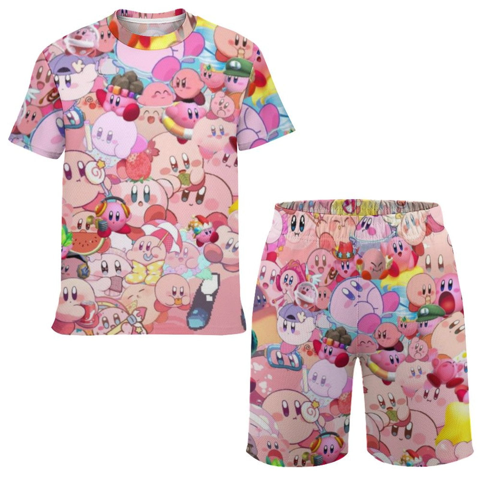Boys Kirby Short Sleeve Mesh T-Shirt And Shorts Outfit Set Summer ...