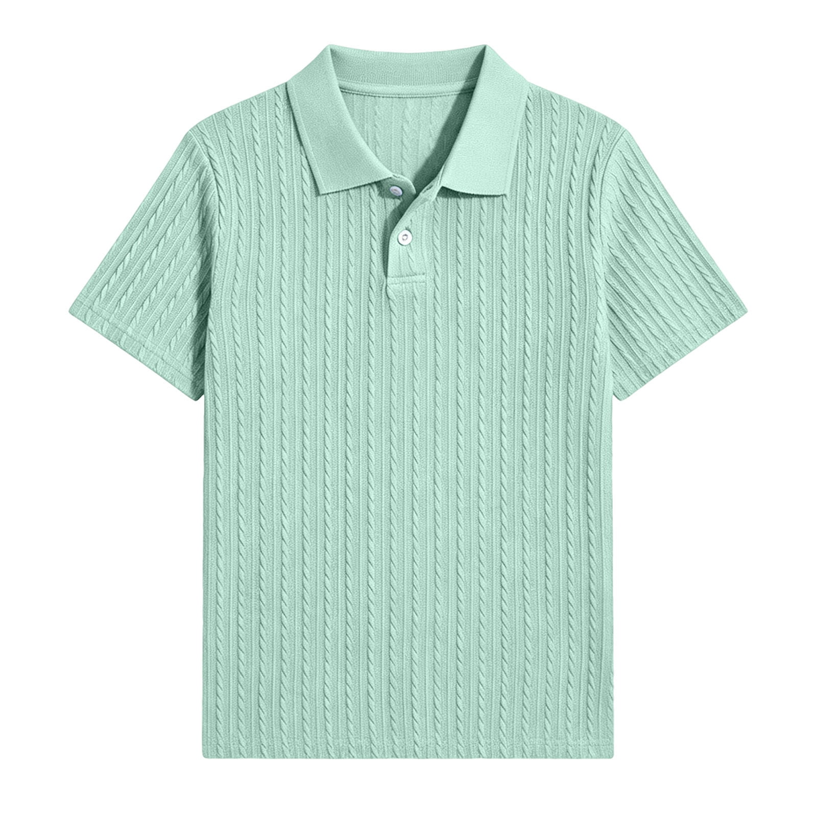 Boys Knit Short Sleeve Shirt Comfortable Casual Crewneck Tee for Kids ...