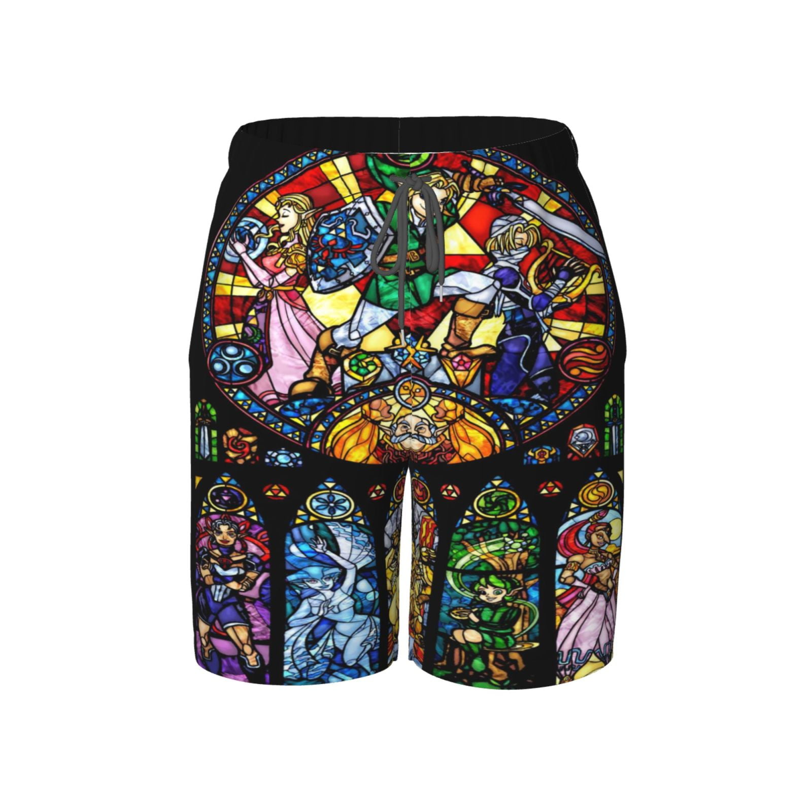 Boys Le-Gend 0f Zel-,Da0 Swim Trunks With Mesh Liner Kids Cartoon Quick ...