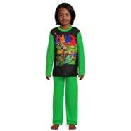 Teenage Mutant Ninja Turtles Boys Long Sleeve Graphic Top and Fleece Pants Pajama Set, 2-Piece ...